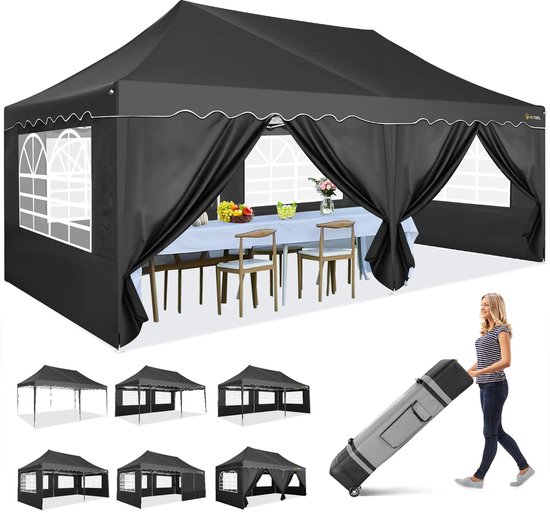 Partytent – Tent – Overkapping – Tuin Tent – 3x6 Meter – Waterdicht ...