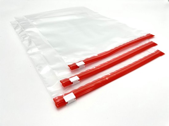 Hersluitbare Zakjes met Zipsluiting - 50 stuks - 40x30 cm - Transparant ...