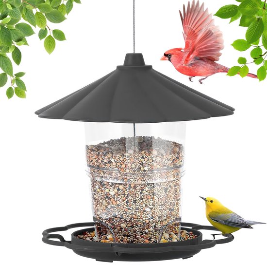 Hangende voederbak voor vogels, voederbak voor wilde vogels buiten ...