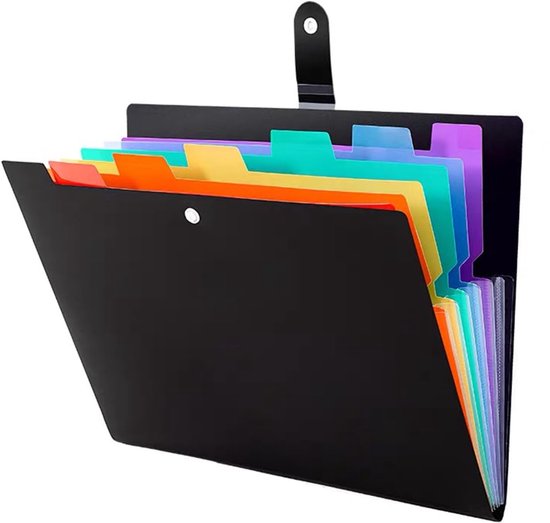 A4 documentenmap, uitbreidbare map met 7 compartimenten, A4 map, A4 ...