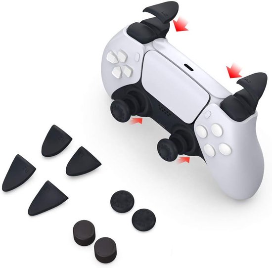 Xainy - Siliconen skin case met Thumb Grips & Trigger Extenders voor ...