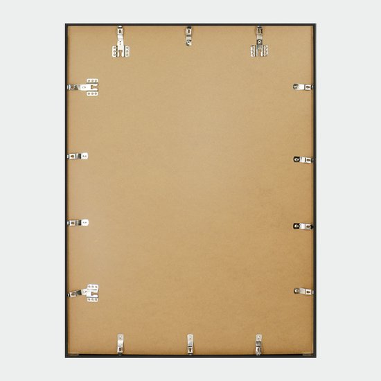 FOXMALL Lijst voor voetbalshirt - Diepe inlijsting - Zwart - 60x80 cm | bol