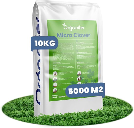 Microklaver Gazon - (10 kg, 5000m2) - Clover - Klaver - Klaver Zaad ...