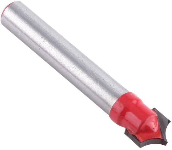 V-groef frees houtsnijder 90 graden 6 mm schacht 8-32 mm snij diameter ...