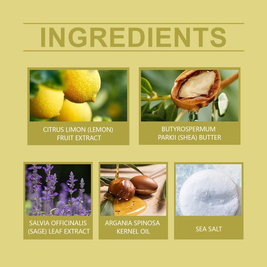 3 stuks Minerale Citroen Badzeep Hydrateert Zachtjes De Lichaamshuid ...