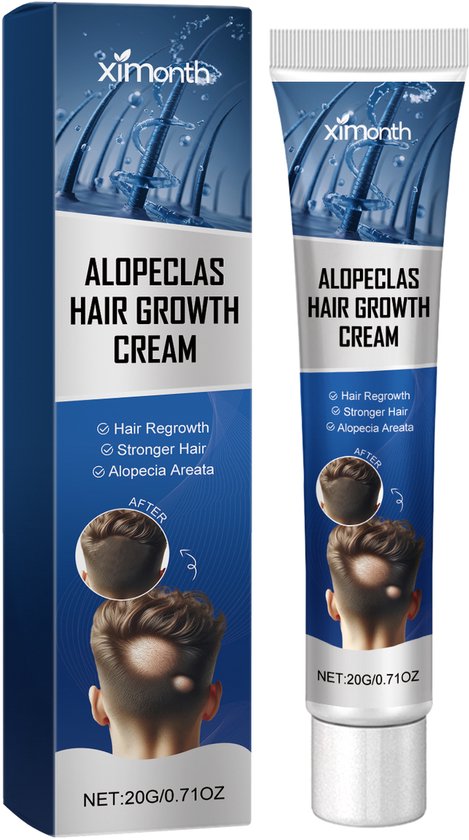 2 stuks Alopecia Haar Groei Crème, Hoofdhuid Diepe Voeding, Haarherstel ...