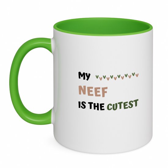 Hacebo® - my neef is the cutest koffiebeker groen - Neef - schattige ...
