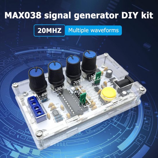 Generator DIY Kit - MAX038 Signaalgenerator DIY Kit 1Hz~20MHz Functiegenerator - Hoge... | bol
