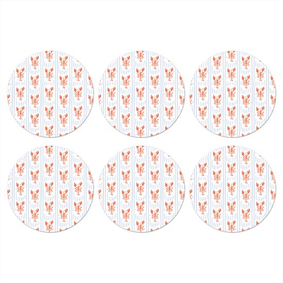 Onderzetters voor glazen - Rond - Italiaans - Zee - Sfeer - Kreeft ...