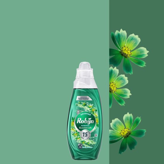 Robijn Advanced Quickwash Vloeibaar Wasmiddel - Spring Blossom - voor korte... | bol