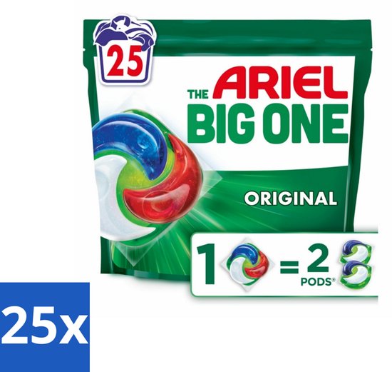 Ariel - 3in1 Wasmiddel Pods - The Big One - Original - 25 Pods ...