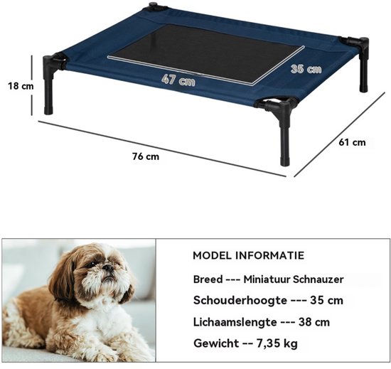 Bedsure Outdoor Hondenbed, Verhoogd Ontwerp voor Grote Honden, Duurzaam ...