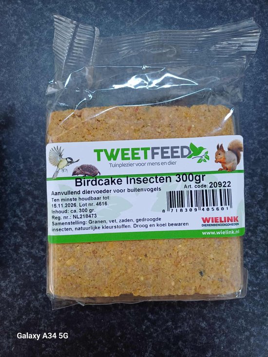 Tweetfeed Birdcake Insecten Per Stuk | bol