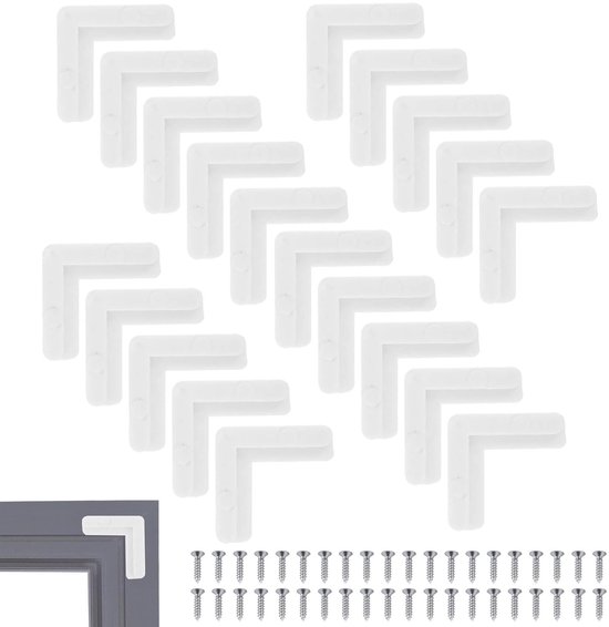 Pack of 20 Fly Screen Corner Holders - Fly Screen Corner Connectors ...