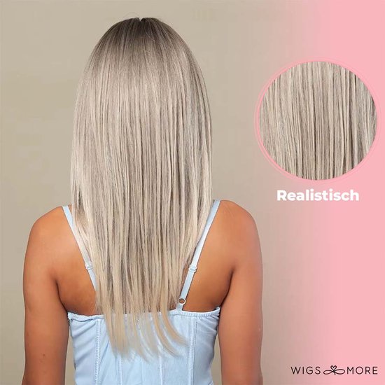 Wigs & More - Blonde Pruik Blond - Pruiken Dames Lang Haar - Wig ...