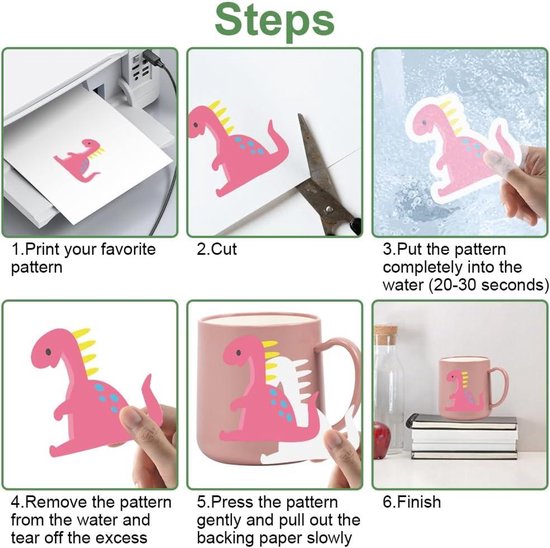 Allecto Plus - Water Decal Transfer Film A4 - 20 Vellen - Transparant ...