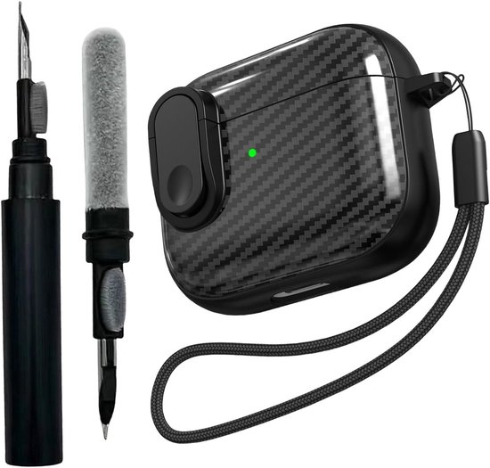 AirPods Pro2 Case - Anti-Drop Lock - Krachtige Valbescherming - Carbon ...