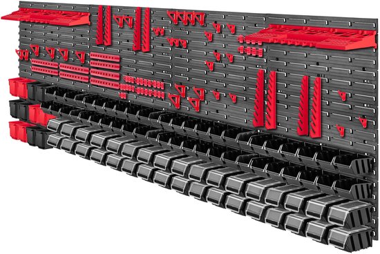 KADAX Gereedschapswandrek, groot, 232 x 78 cm, opslagsysteem van ...