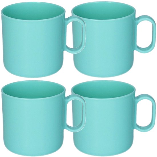 Plasticforte gobelets incassables - 12x - plastique - 320 ml - vert ...