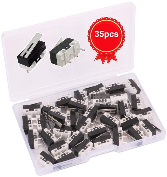 35x Mini Micro Schakelaar Mechanische Eindschakelaar SPDT 1A 125V | bol