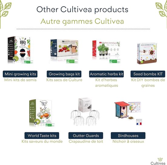 Aromatische Kruidenkweekkit - Franse zaden 100% ecologisch en ...