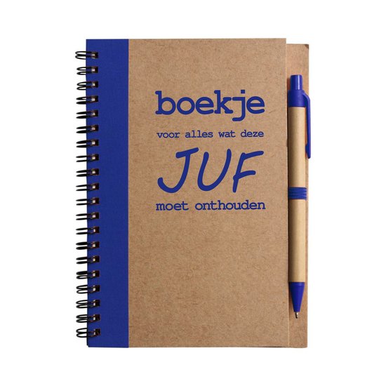 Notitieboekje Met Rode Tekst - Boekje Voor Alles Wat Deze Juf Moet ...