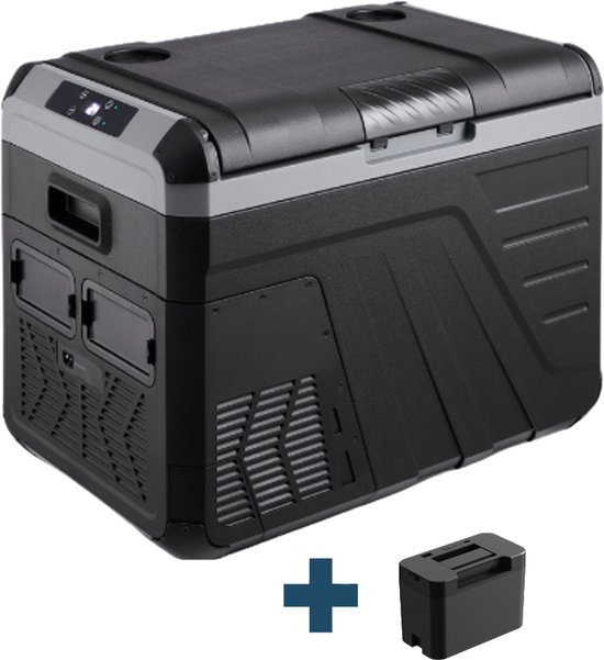 Evolar Elektrische Compressor Koelbox - 45L - 12V/230V - Inclusief Accu - Zwart | bol