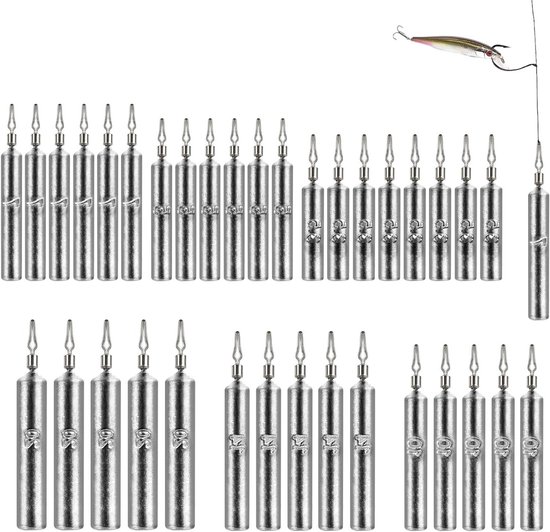 Allecto Plus - Drop Shot hengelaccessoireset voor vissen met staaflood ...