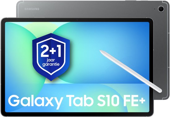 Samsung Galaxy Tab S10 FE Plus - Wi-Fi - 256GB - Gray + 1 jaar extra ...