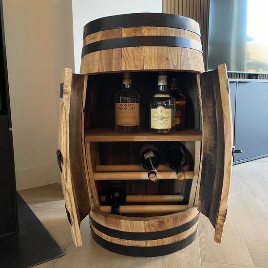 Drank kast Chardonnay - 110 liter Wijnvat - Ruimte voor 18 flessen ...