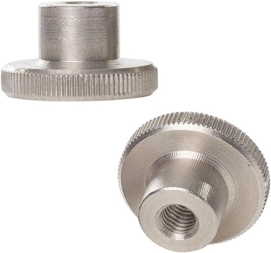 JGS Premium - RVS M8 Kartelmoeren Ronde Knoppen 2 Stuks - Duurzaam en ...