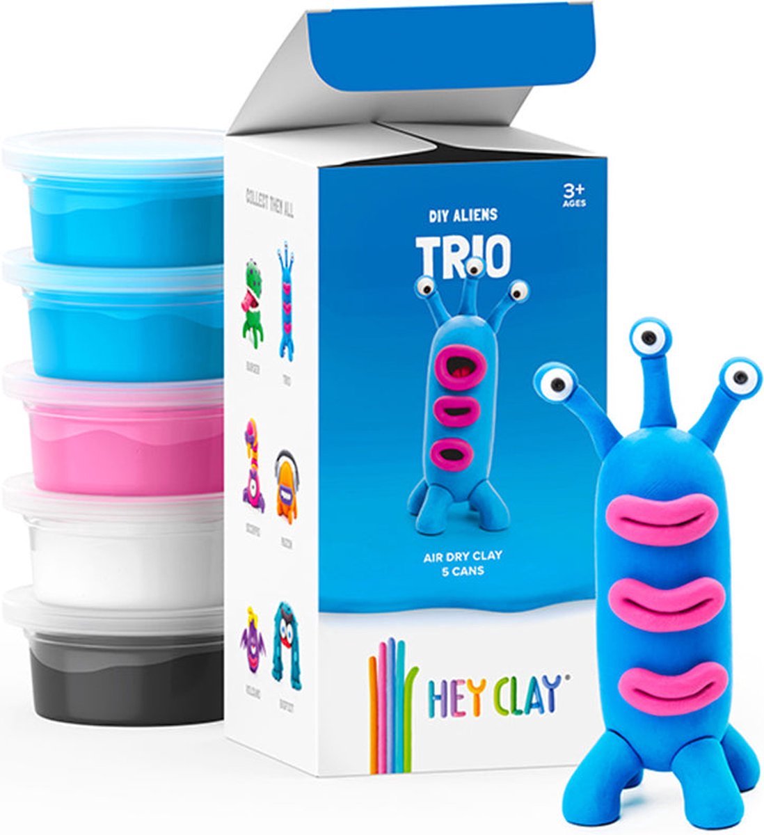 HEY CLAY® Aliens Trio Boetseerklei - Creatief | bol.com