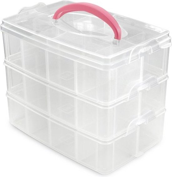 Stapelbare opbergbox 3 lagen | bol.com