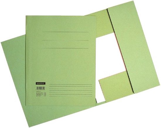 Dossiermap quantore a4 320gr groen | 10 stuks | bol