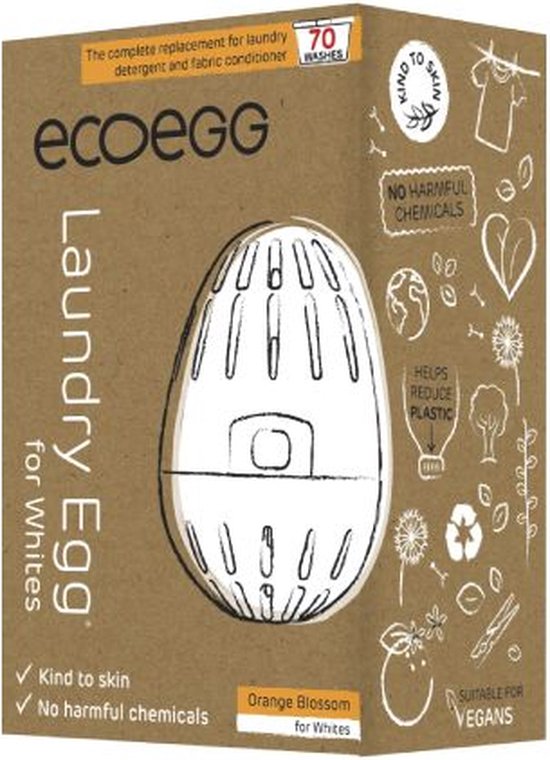 Eco Egg - Witte Was - 70 Wasjes - Orange Blossom Orange Blossom | bol.com