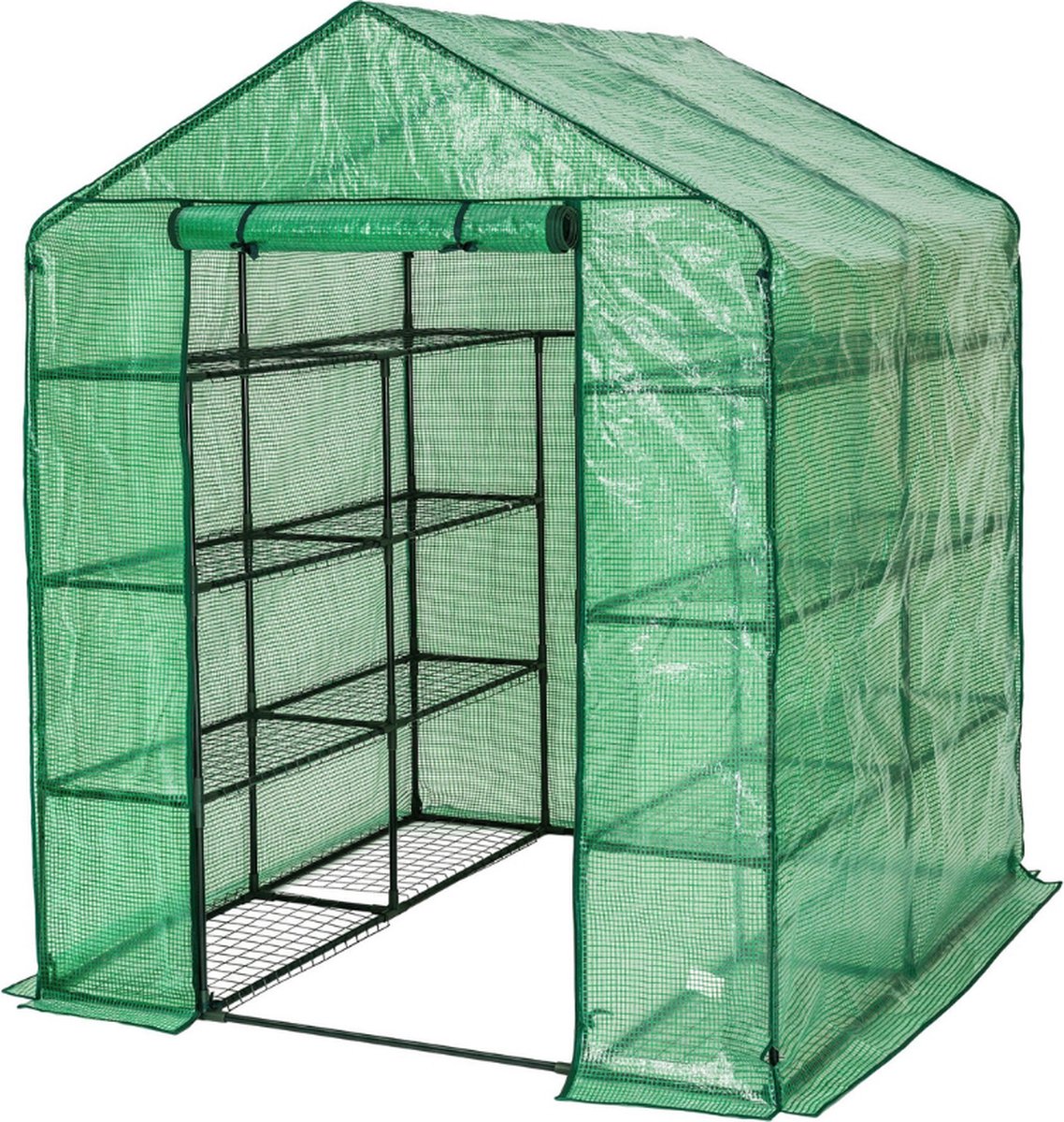 LOODS 21 Kweekkas met Kweekrekken - Broeikas - Kweektent -143x143x195cm ...