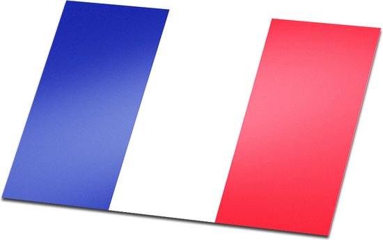 Set van 2 vlagstickers - France - Frankrijk - Stickers - 12 x 18 cm | bol