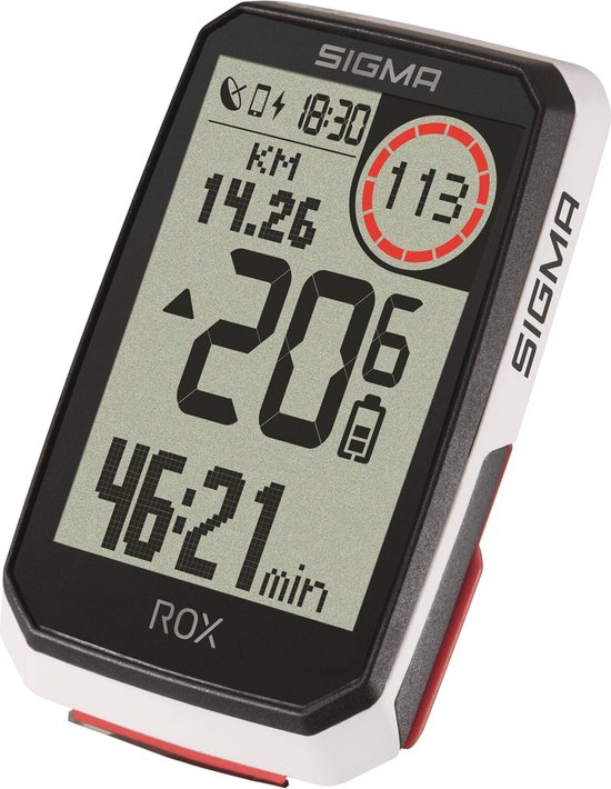GPS Fietscomputer Sigma ROX 4.0 GPS HR + CADANS set met overclamp ...