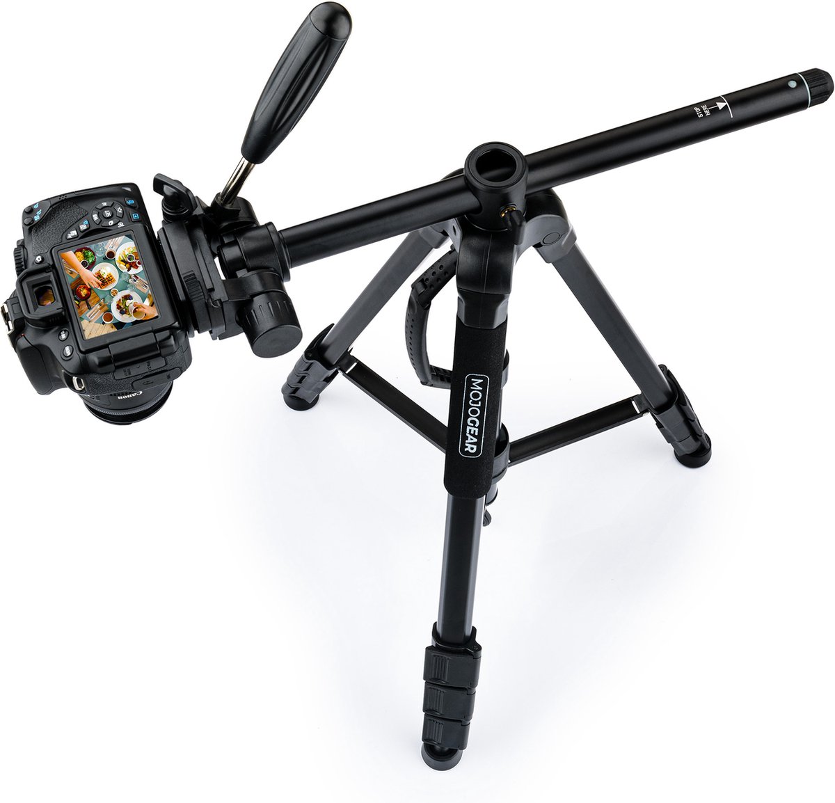 MOJOGEAR 179cm 3-in-1 Statief: Driepoot, Monopod & Horizontale Arm voor ...