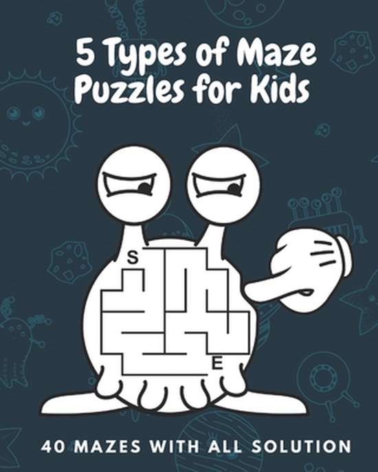 5 Types Of Maze Puzzles For Kids: Maze in 5 different shapes, simple ...