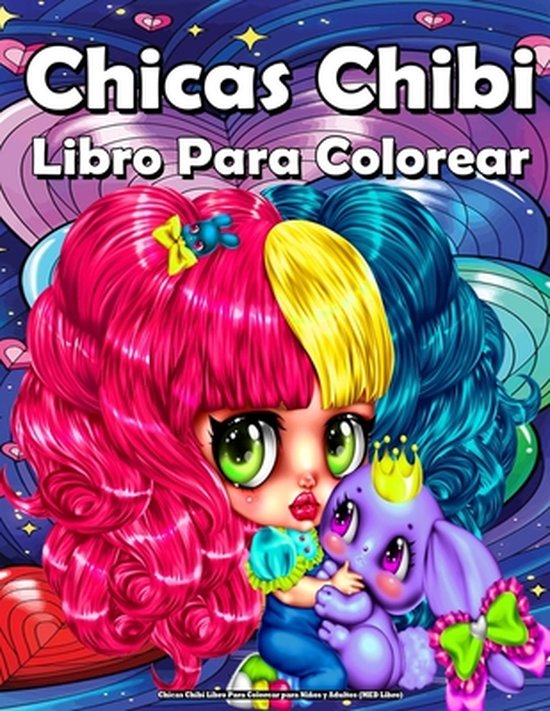 Chicas Chibi Libro Para Colorear para Niños y Adultos (MED Libro), Med ...