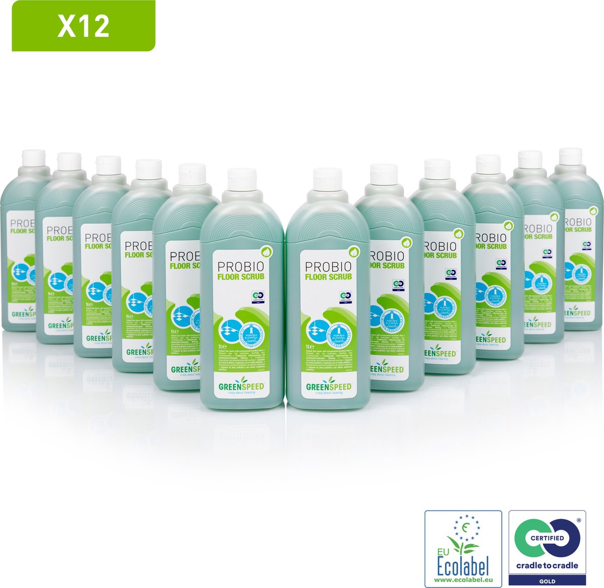 Greenspeed Probio Floor- Probiotische vloerreiniger - 12 flessen x 1 l ...