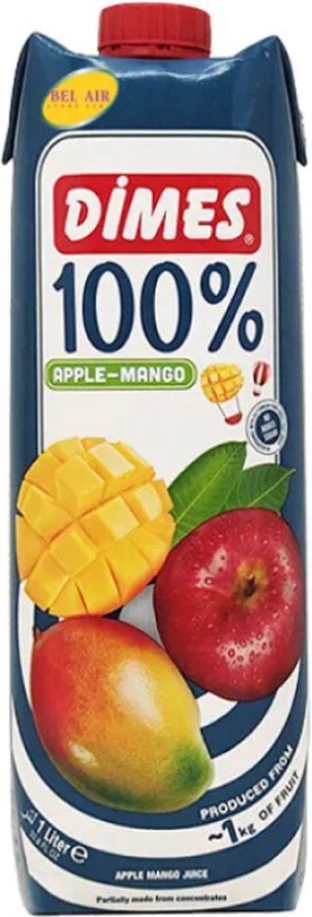 Dimes 100% apple mango - 4 x 1L | bol.com