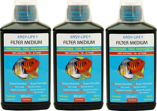 Easy life - Filter medium - 500 ml - 3 stuks - Voordeelverpakking | bol