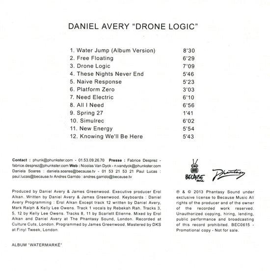 Daniel Avery - Drone Logic (CD), Daniel Avery | Muziek | bol