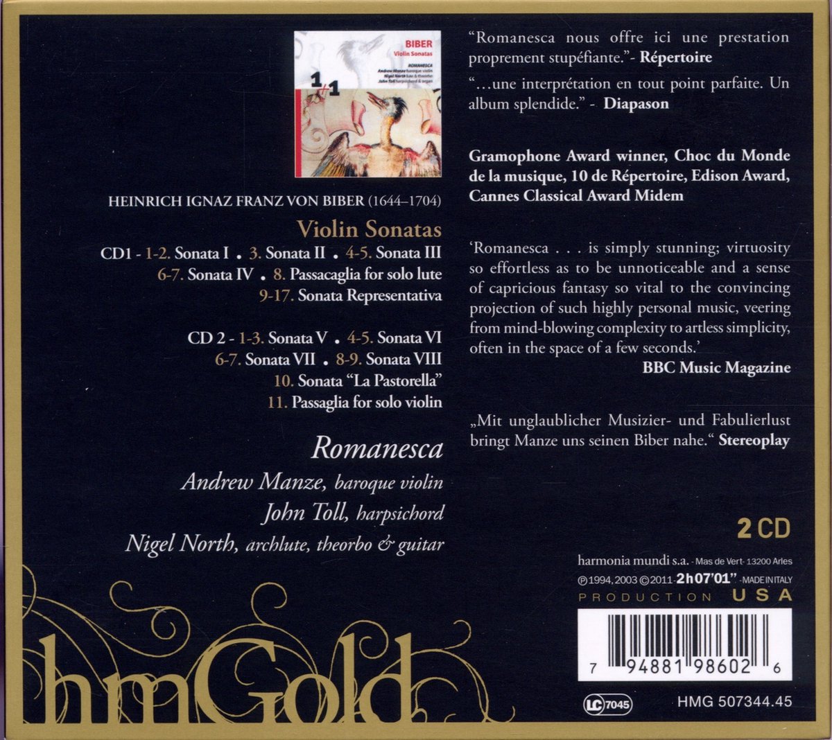 Romanesca - Violin Sonatas (CD), Romanesca | CD (album) | Muziek | bol.com