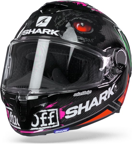 Shark Spartan GT Carbon Redding Carbon Red Green XL - Maat XL - Helm | bol