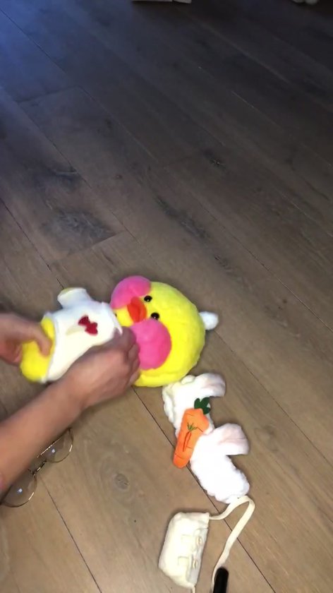 Paper duck-knuffel eend-lala eend-tiktok-3 kleuren | bol.com