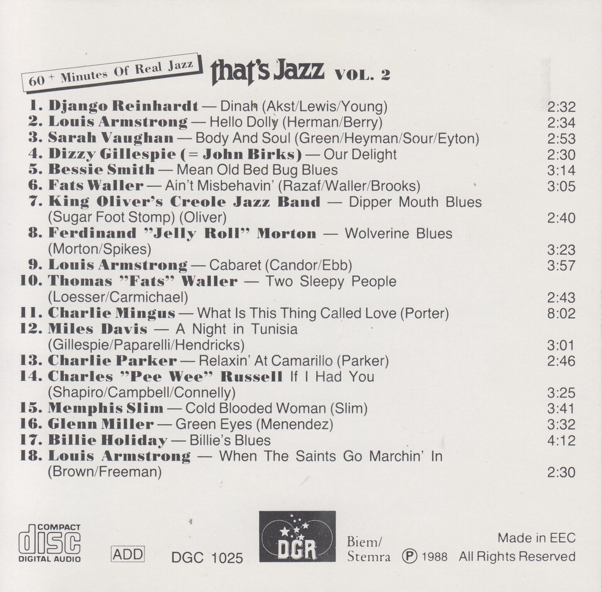 That's Jazz Vol. 2, Various | CD (album) | Muziek | bol.com