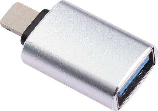 USB naar Lightning Adapter - Mini Adapter USB to Lightning - Zilver | bol